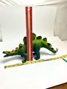 Vintage | Toys | Vintage Dinosaur 986 Plastic Stegosaurus Toy 15 Blue ...